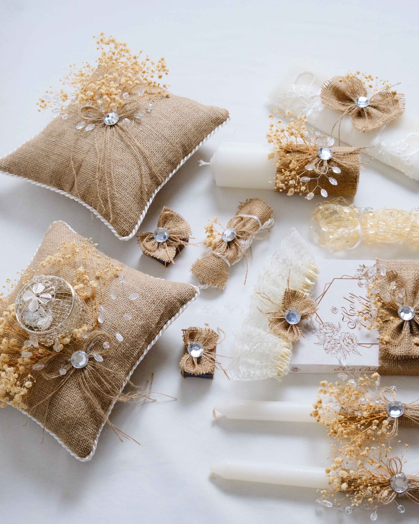 Rustic Set Wedding Ceremony Essentials | Wedding Cord, Unity Candle ...