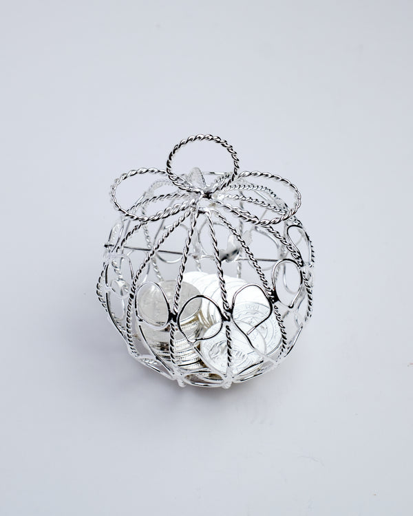 Shop Online Wedding Arrhae Round Silver Design | The Wedding Library Manila