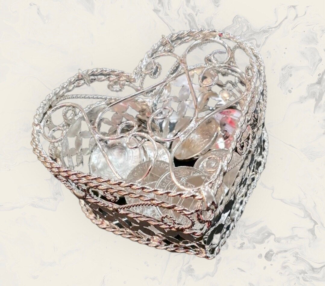 Shop Online Wedding Arrhae Coins Heart Design | The Wedding Library Manila