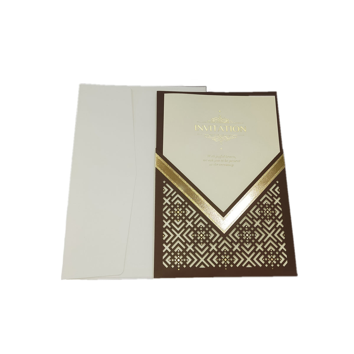 Wedding Invitation Holder Rustic V - Design 25's – The Wedding Library